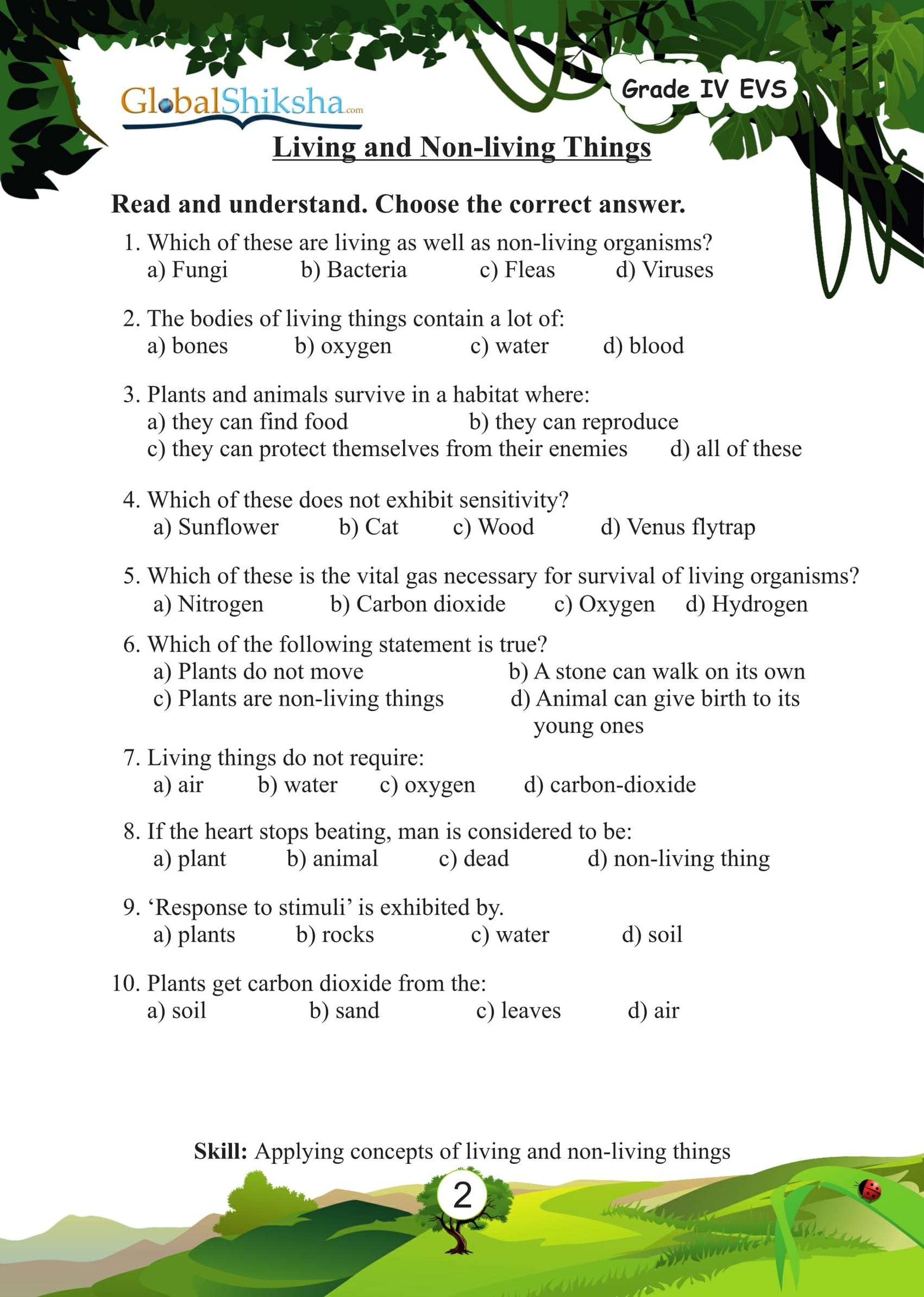Buy Globalshiksha Printed Worksheet of Environmental Science EVS ...